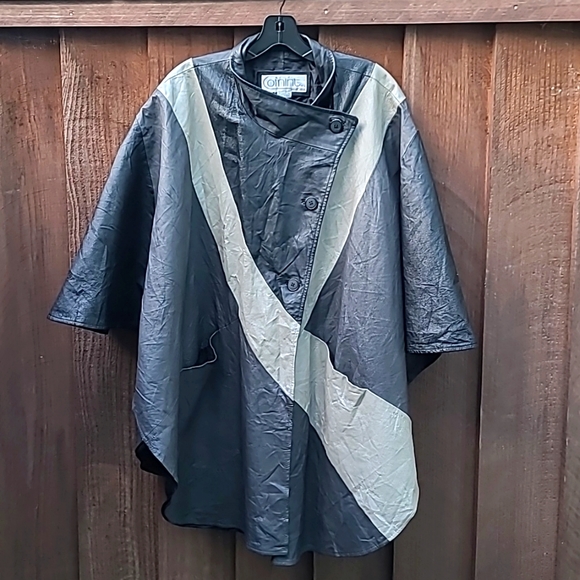 Comint | Jackets & Coats | Comint Apparel Group Leather Poncho With ...
